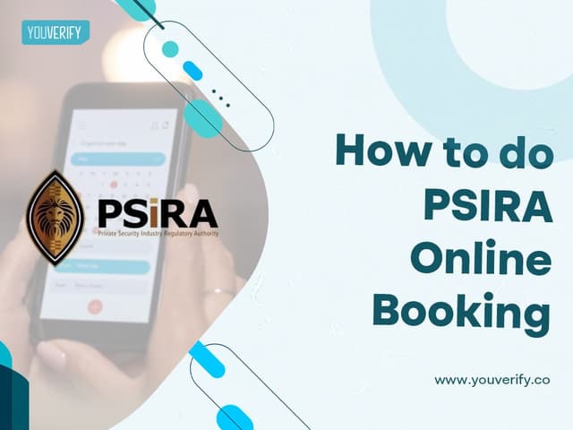 How to do PSIRA Online Booking | YouVerify